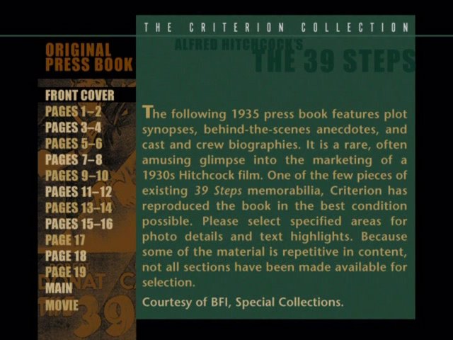 Moveee Crazeee: The 39 Steps - Criterion collection